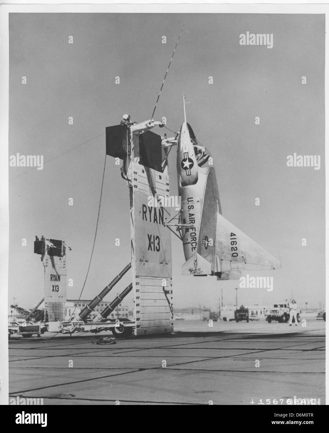 The Ryan X-13 Vertijet, a pioneering experimental aircraft developed in ...