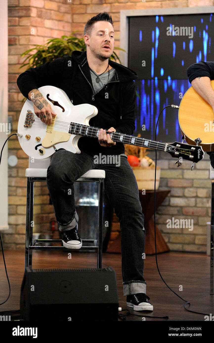 Josh Paul Rock band Daughtry performs live on The Marilyn Denis Show to ...