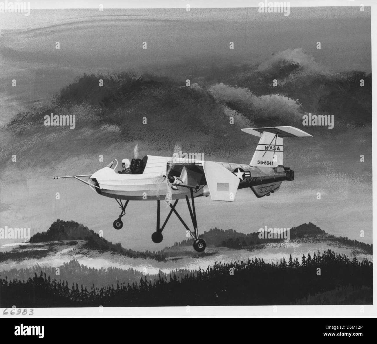 The Ryan VZ-3RY Vertiplane, developed around 1958, is a unique vertical ...