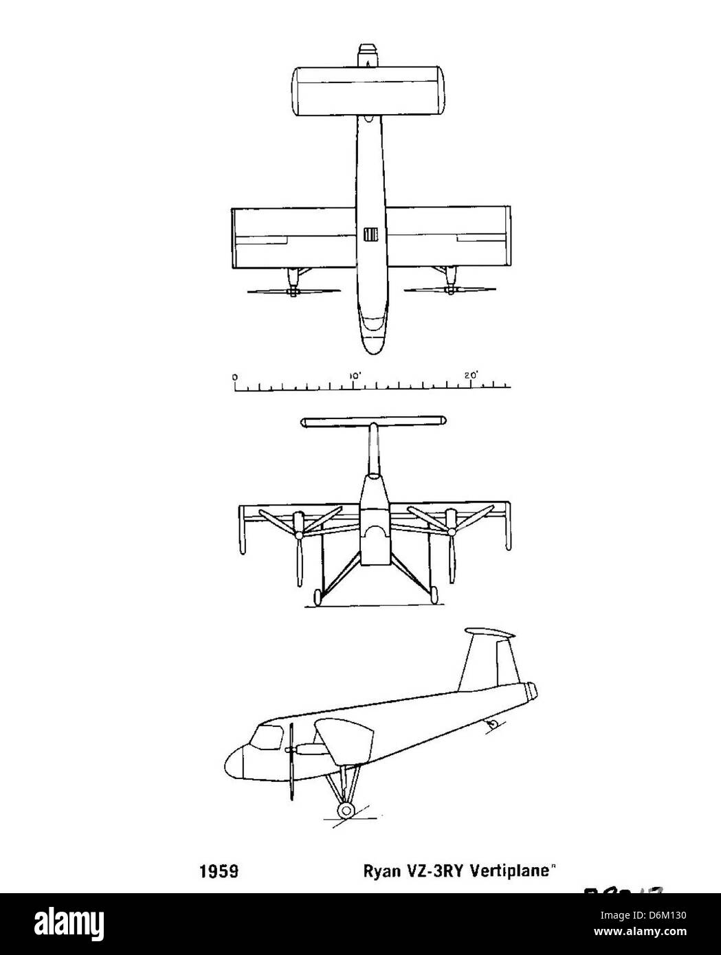 The Ryan VZ-3RY Vertiplane, developed in 1958, was an experimental ...
