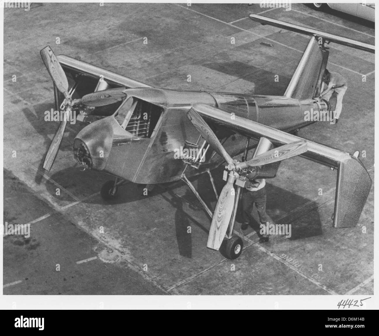 The Ryan VZ-3RY Vertiplane, developed in 1958, is a unique aircraft ...