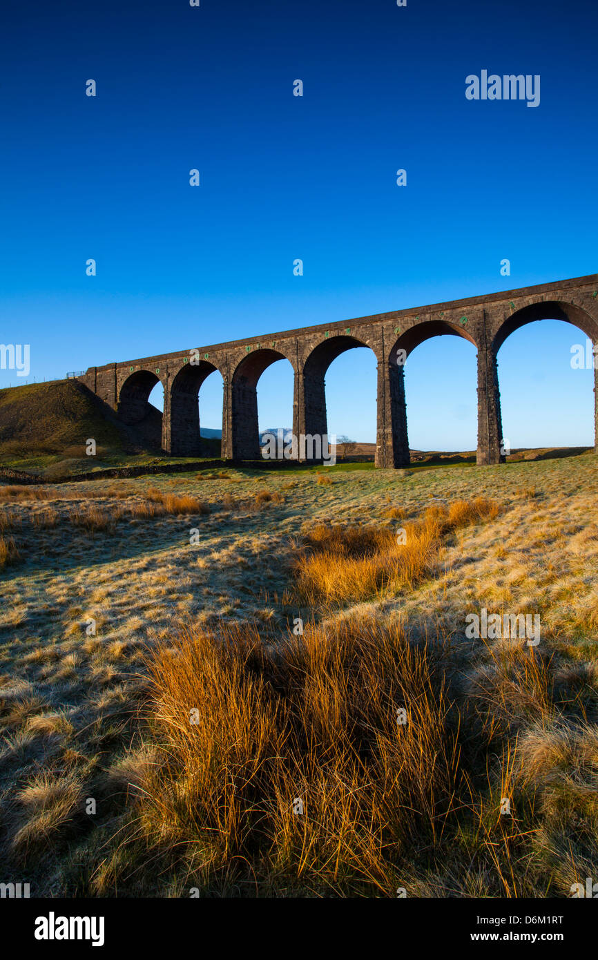 Ribblehead Viaduct, a railway viaduct across the valley of the River ...