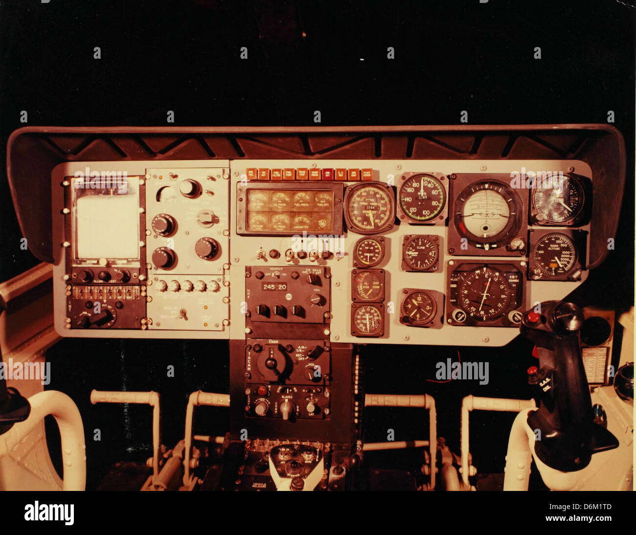 This photograph of a helicopter control panel, provided by the Naval ...