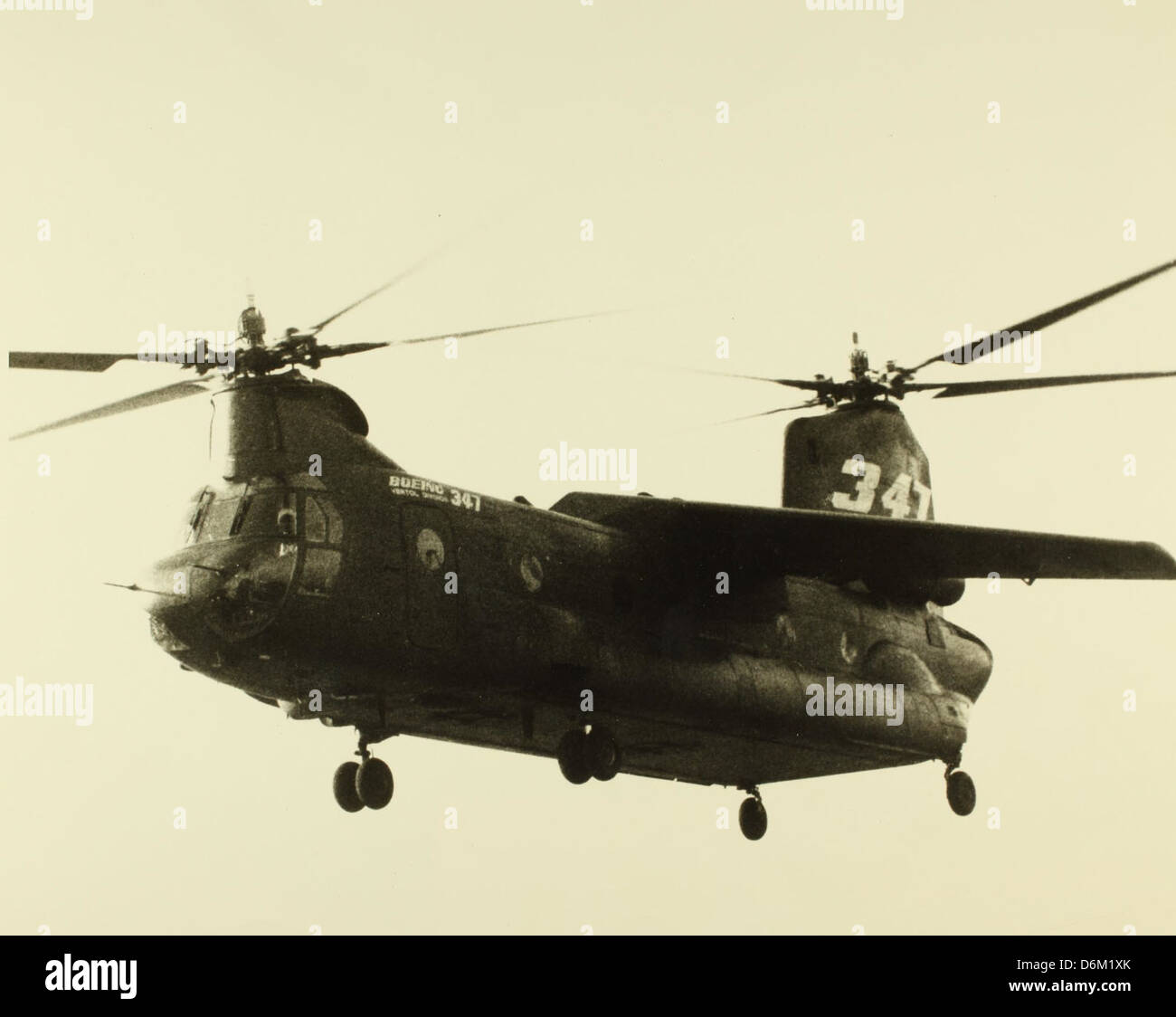 The Boeing Vertol Model 347, an advanced transport helicopter prototype ...