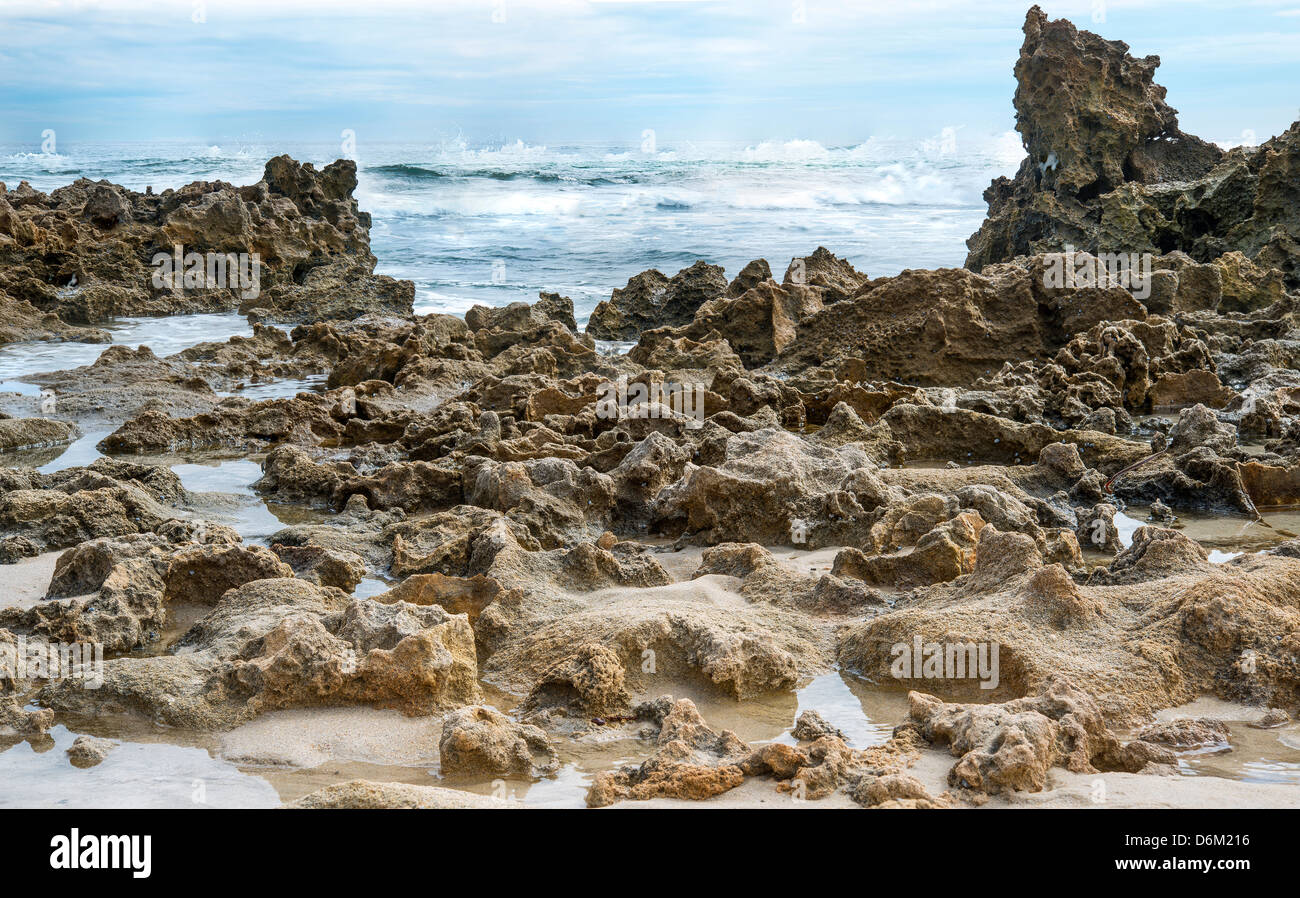 Rocks and Ocean Stock Photo - Alamy
