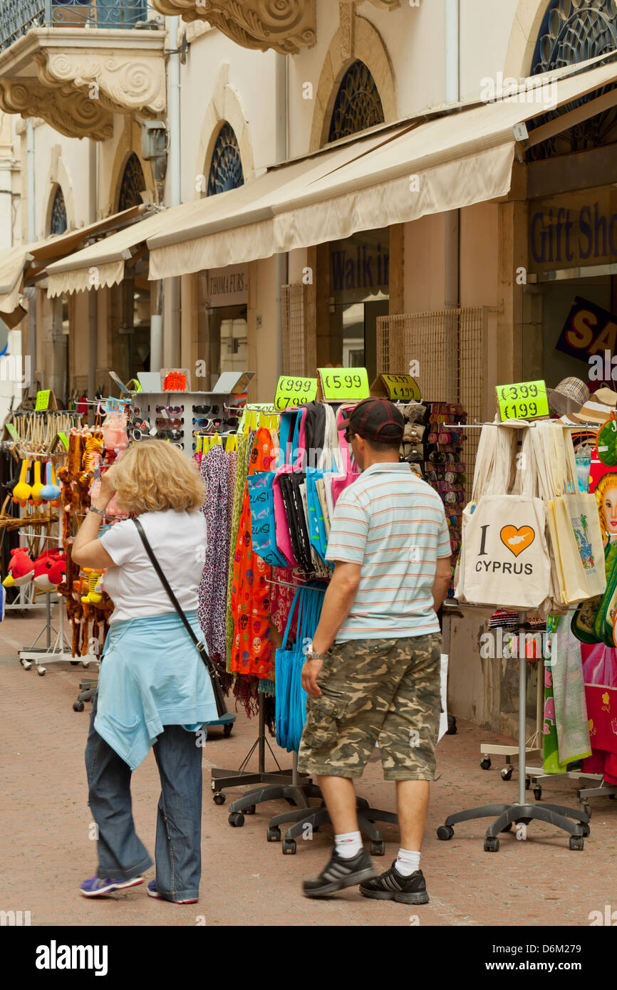 Cyprus - Souvenir shops at the Old town of Limassol/ Lemesos Stock ...