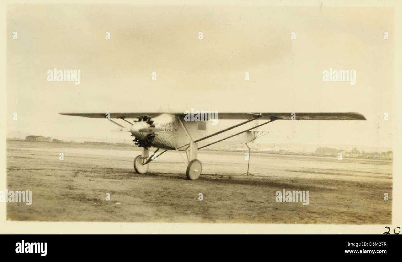 This image shows a side view of the Spirit aircraft, with its tail ...
