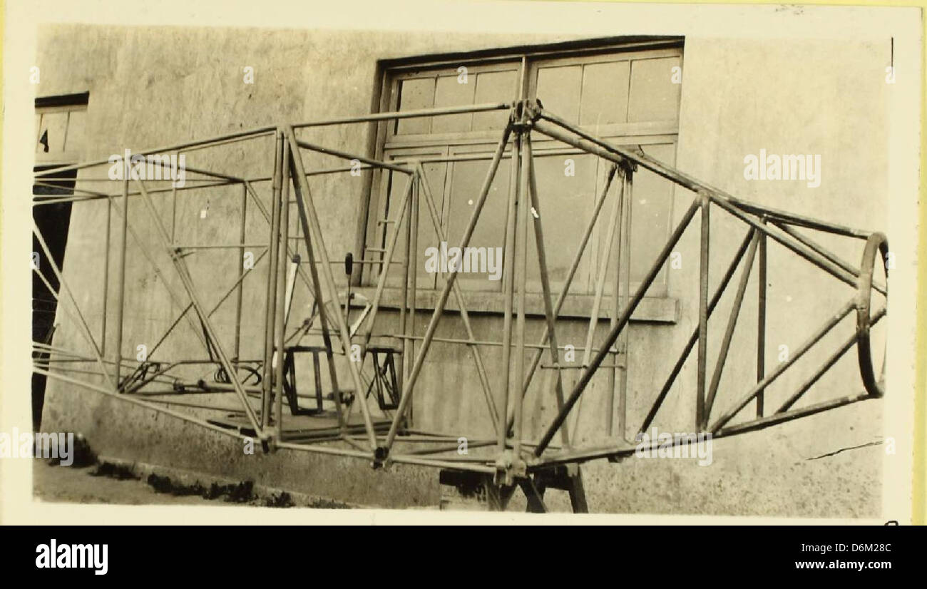This photo features a fuselage frame, an essential component in ...