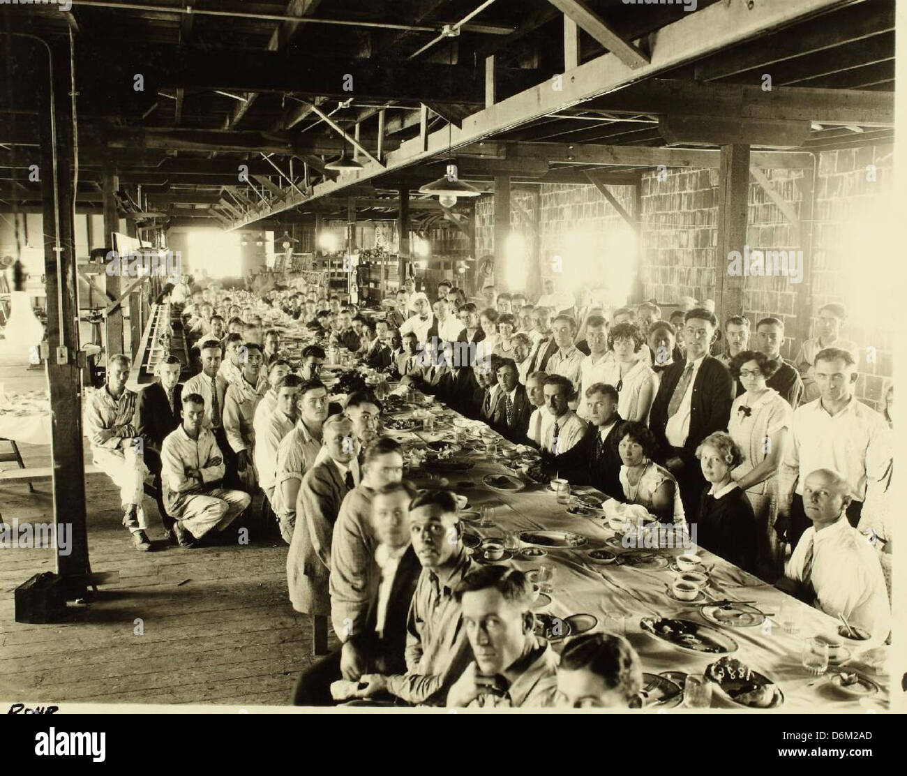 This image captures a celebratory lunch, possibly following a ...