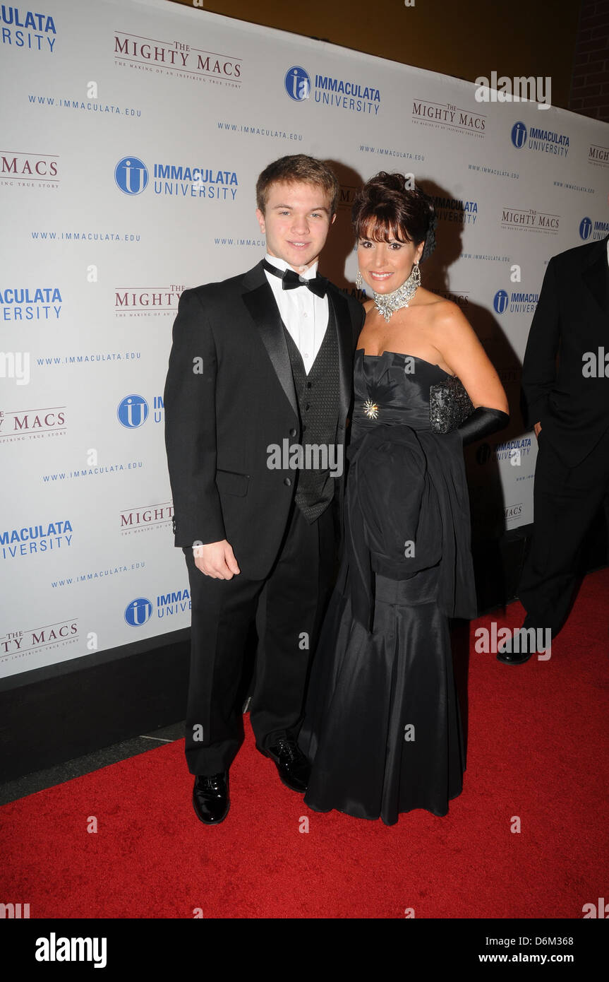 Brandon Hannon, Tisha Tinsman 'The Mighty Macs' Screening held at the ...