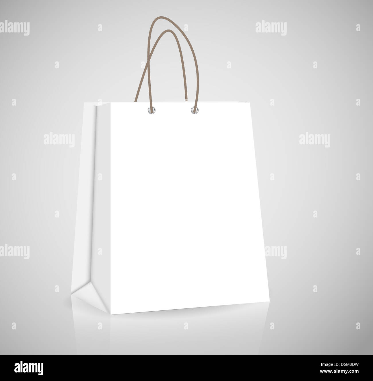 Empty Shopping Bag for advertising and branding vector illustration ...