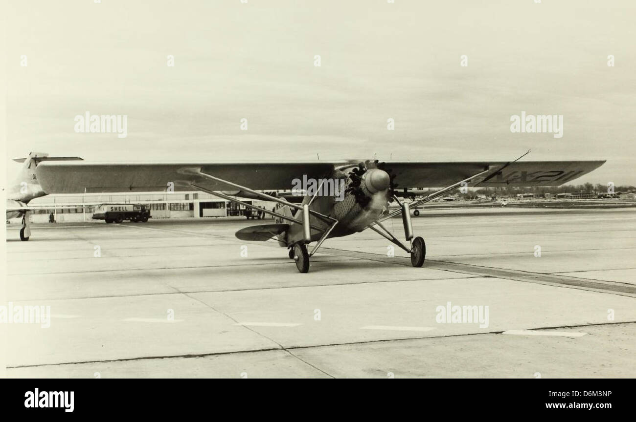 This is a replica of Charles Lindbergh’s iconic Spirit of St. Louis ...
