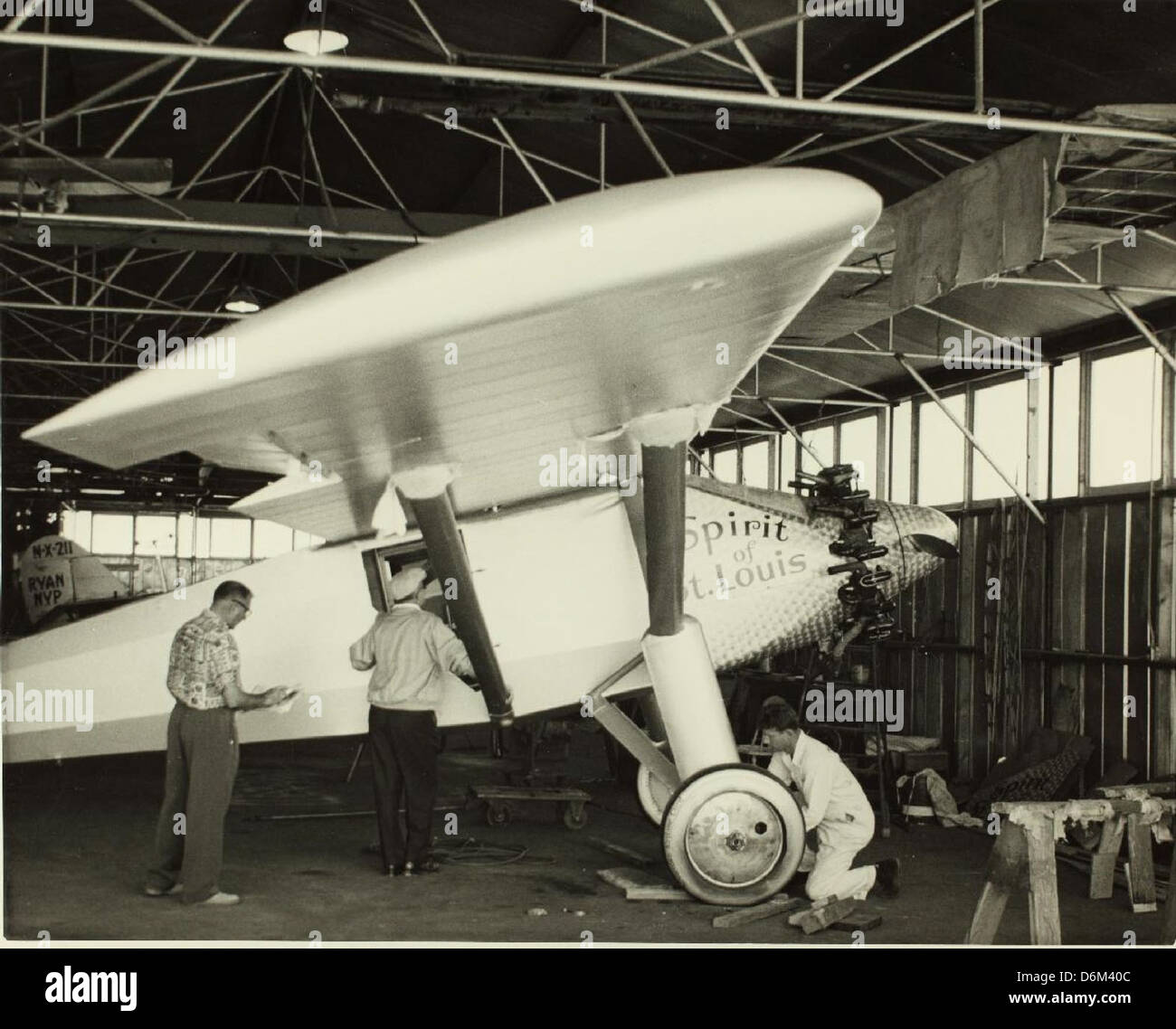 The 1957 reproduction of Charles Lindbergh's Spirit of St. Louis was an ...