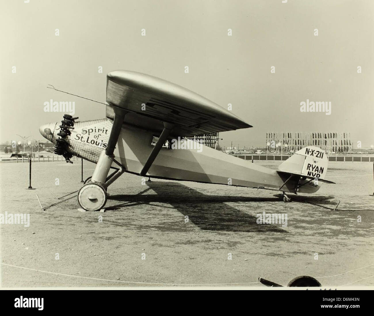 A replica of the Spirit of St. Louis, the iconic aircraft piloted by ...