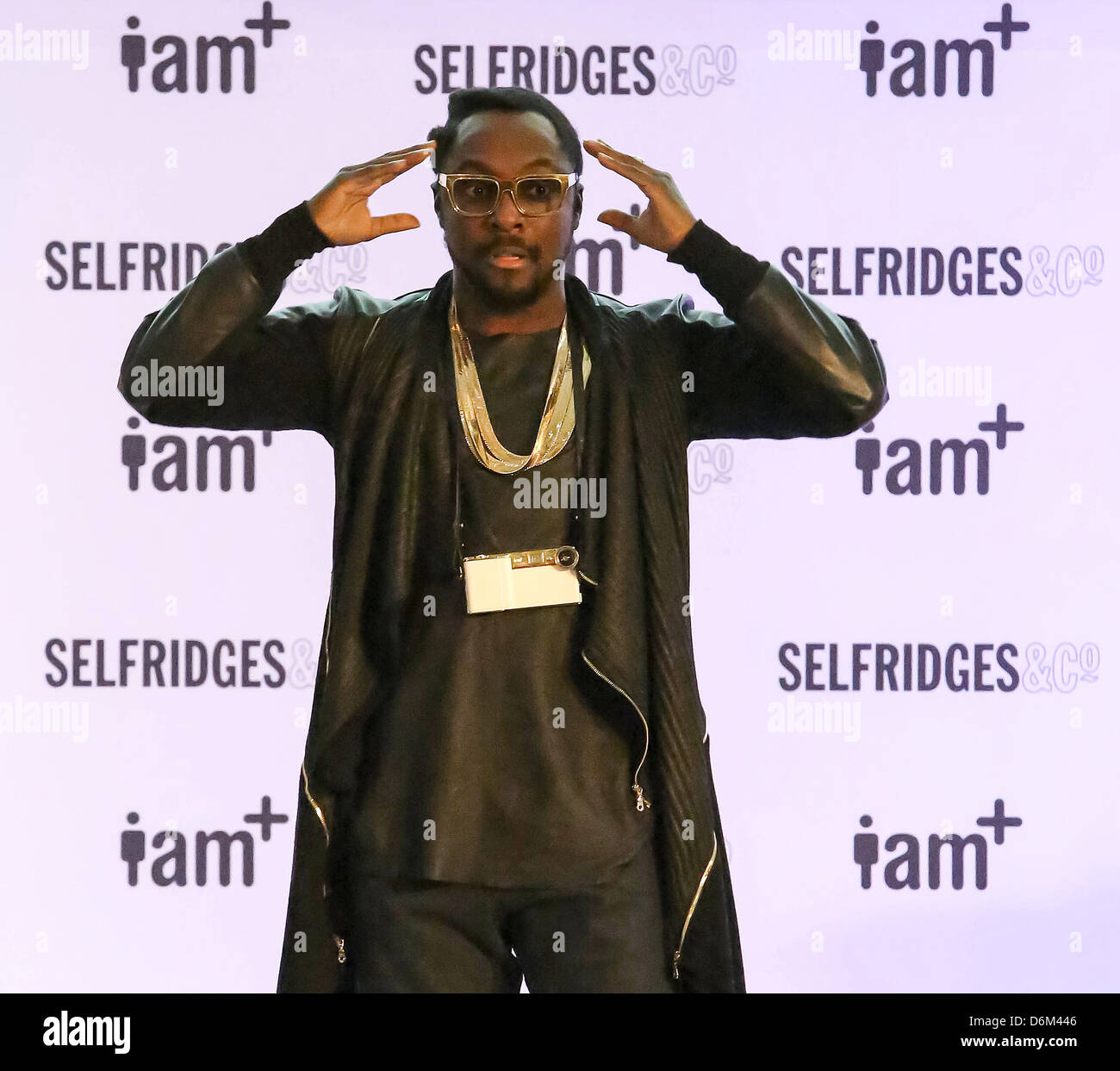 will.i.am, at the photocall to launch the i.am+ camera accessories ...
