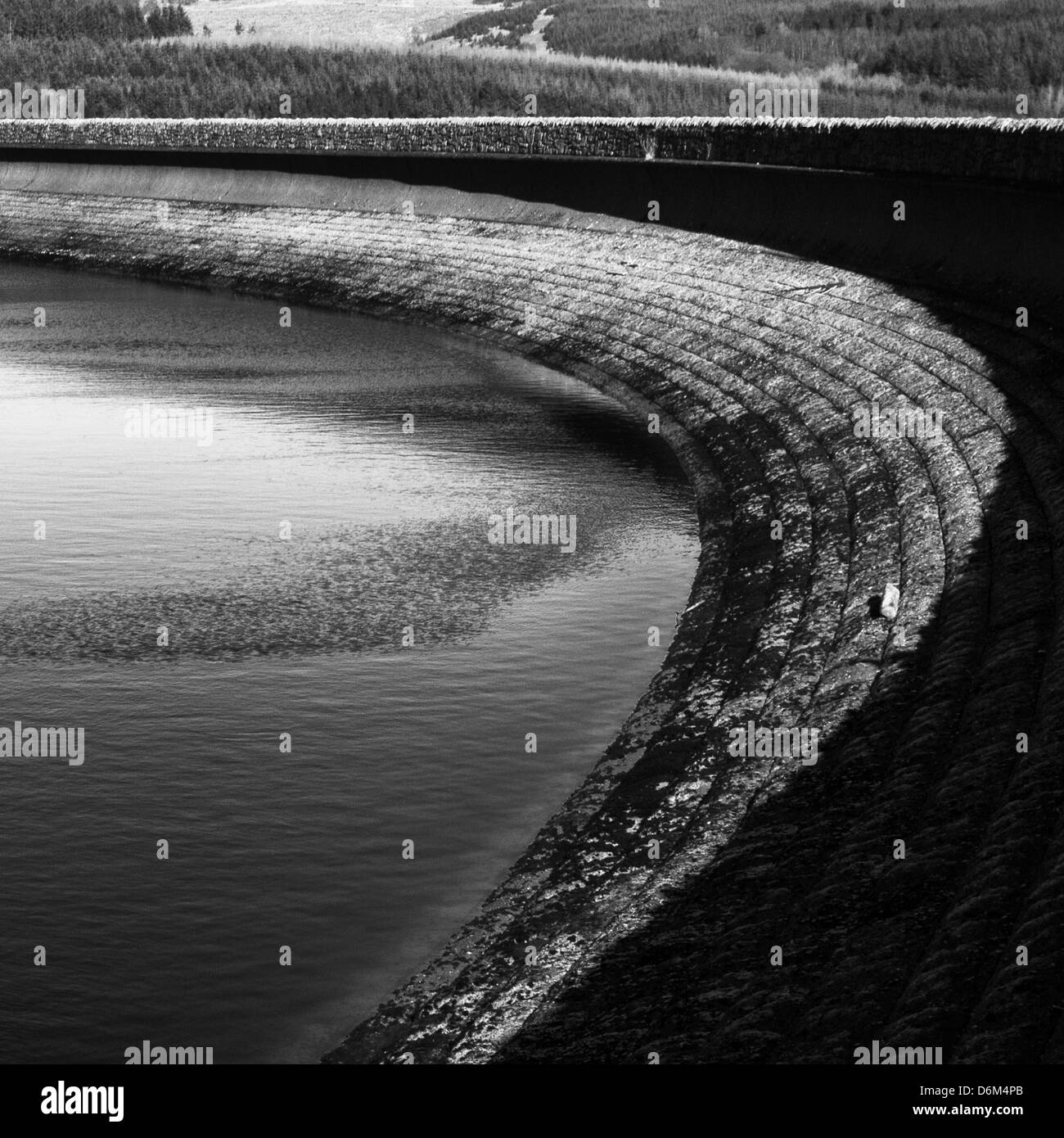 England,Northumberland,Kielder Water&Forest Park. Dam on Kielder Water ...