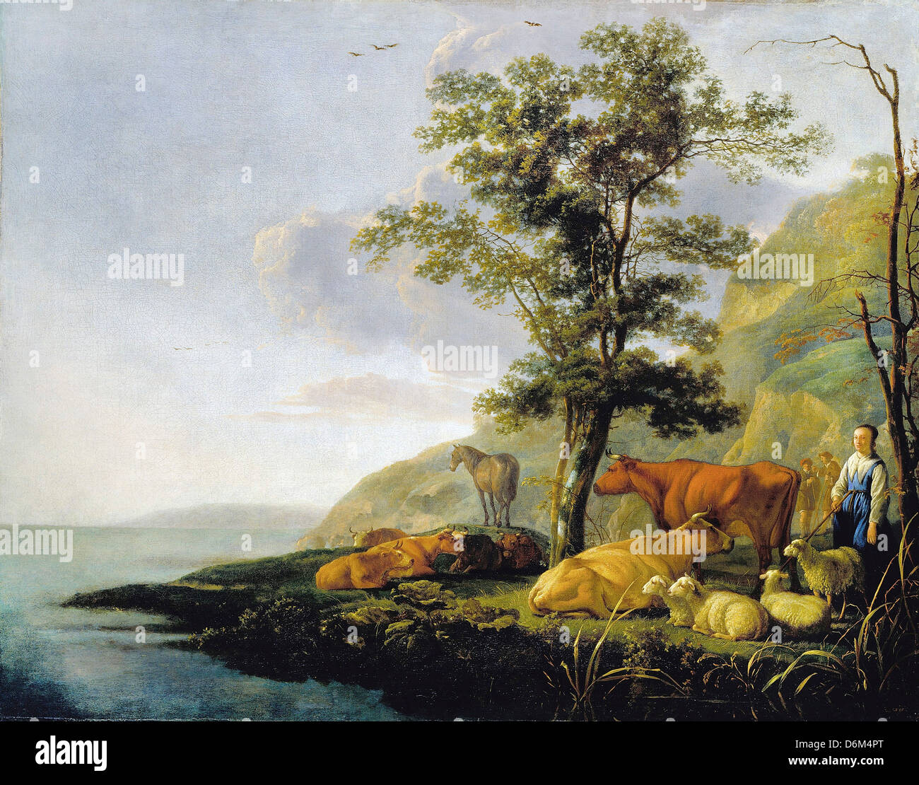 Aelbert Cuyp, Cattle near a River. 17th century. Oil on canvas. Dulwich ...