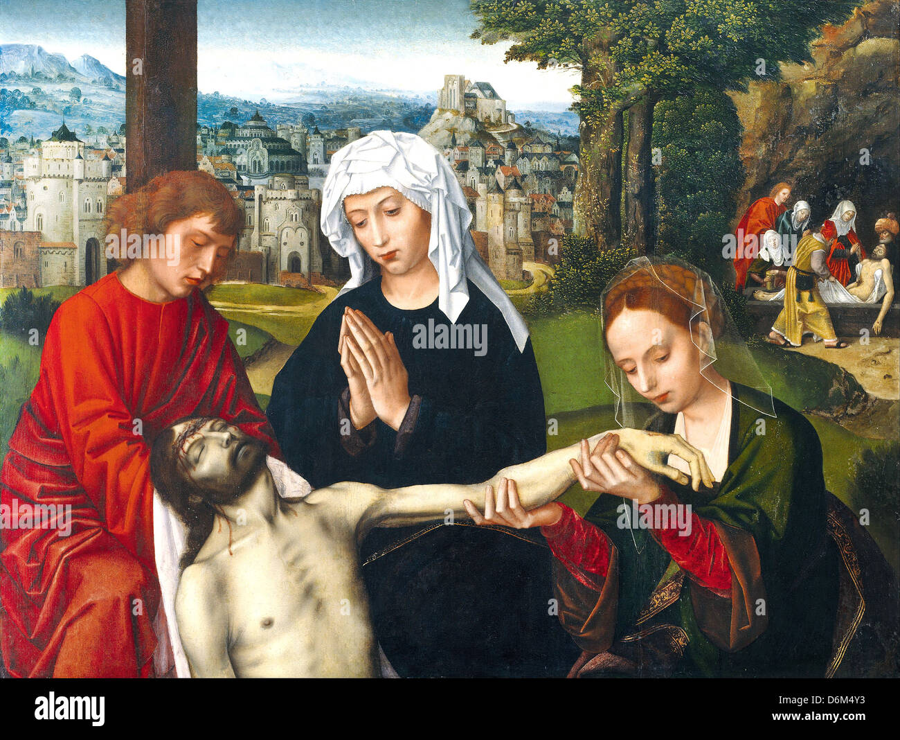 Pieta at the foot on the cross hi-res stock photography and images - Alamy