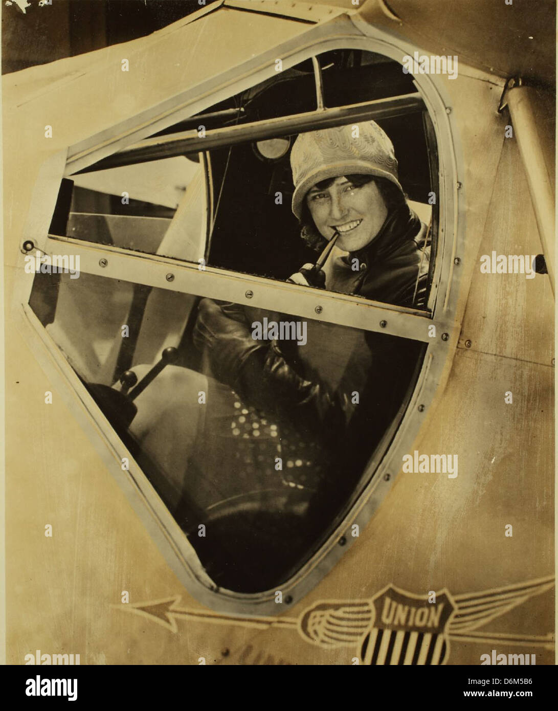 The Ryan Brougham, an early 1930s aircraft, is depicted alongside ...