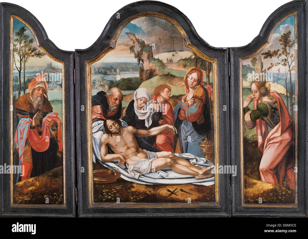 Pieter Coecke van Aelst, Lamentation over the Dead Christ. 16th century. Oil on panel. Bilbao ...