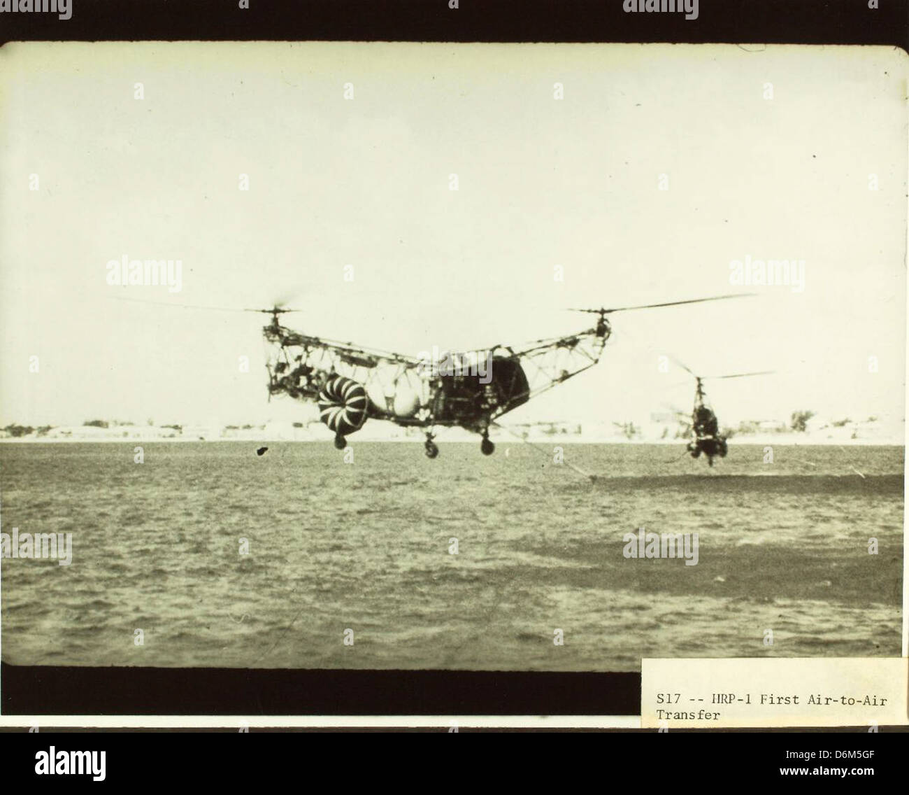 The Piasecki HRP-1 'Flying Banana' was the first helicopter to perform ...