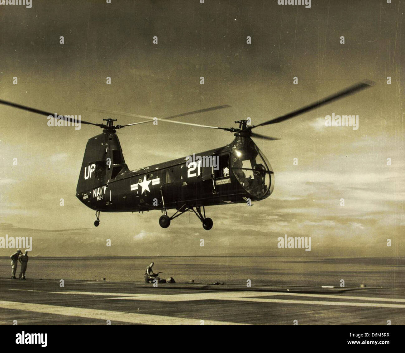 The HUP helicopter, used by HU-1 aboard the USS Philippine Sea CVA-47 ...