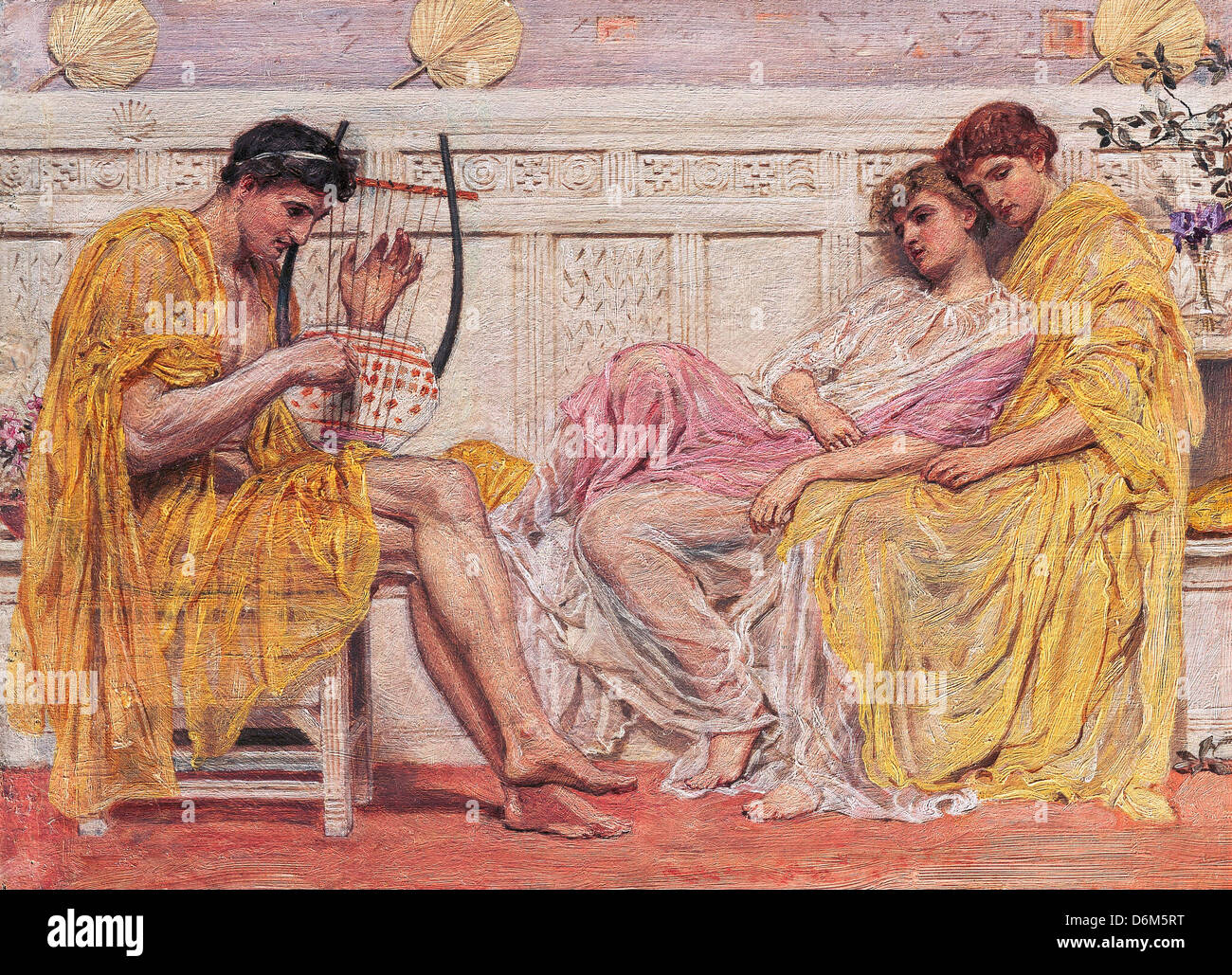 Albert Joseph Moore, A Musician. Circa 1867. Oil on canvas. Yale Center ...