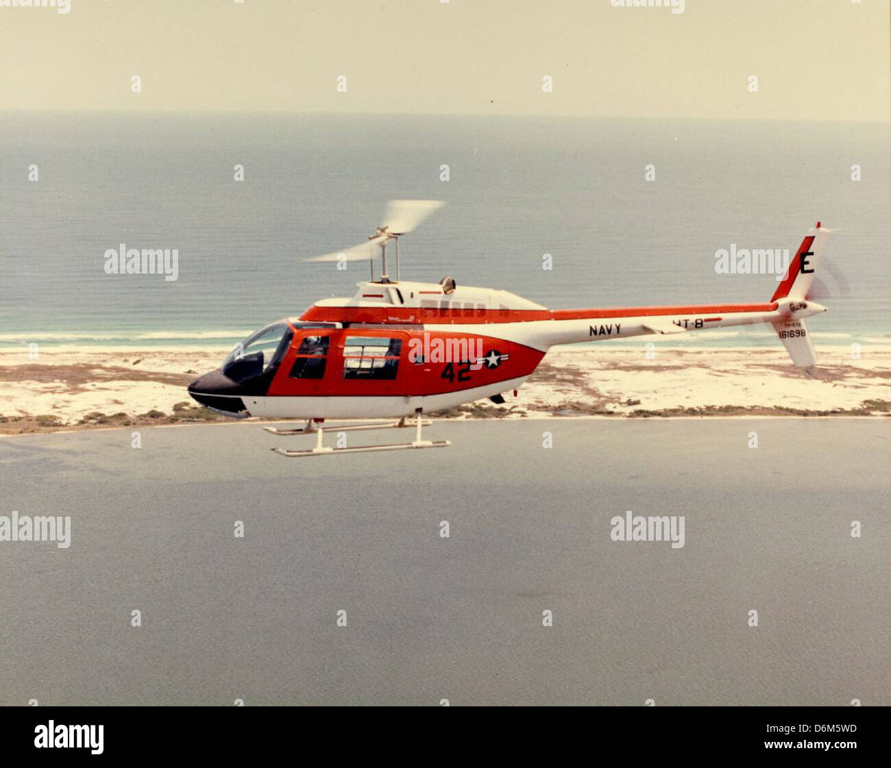 Bell Jet Ranger helicopter in flight NHHS Photo Stock Photo - Alamy