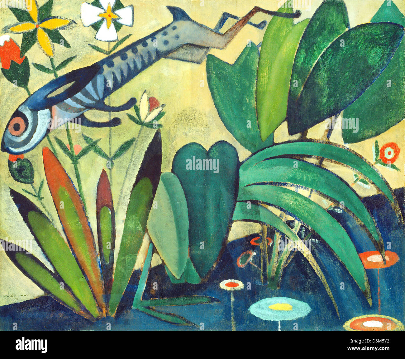 The leap rabbit oil art hi-res stock photography and images - Alamy