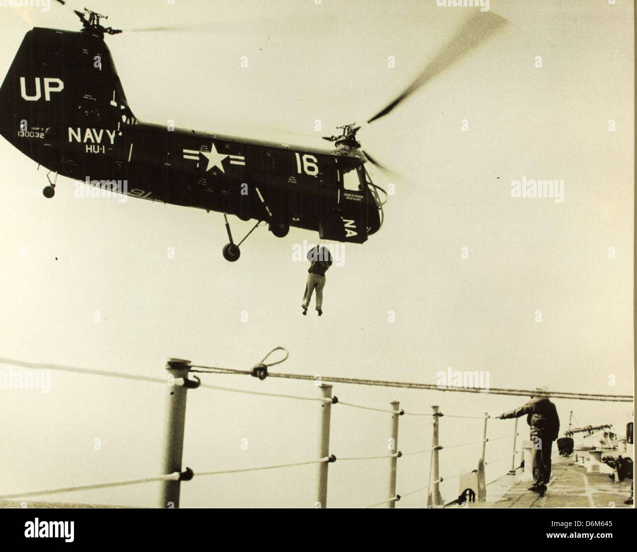 The HUP-2 helicopter, assigned to HU-1, was a versatile utility ...