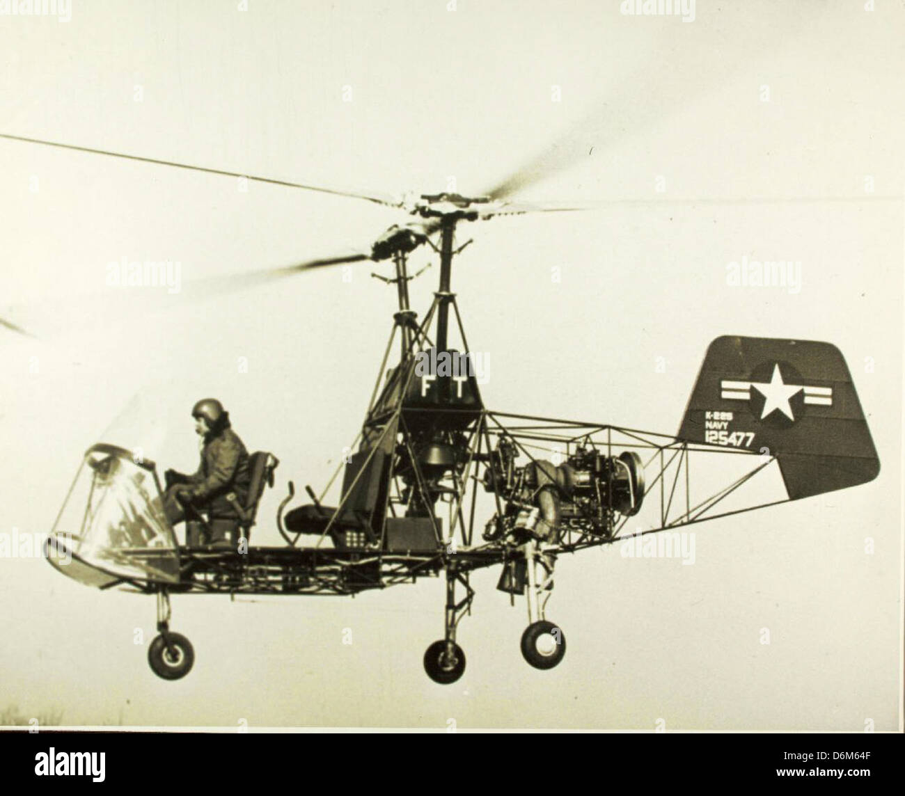The Kaman K-225 was the first helicopter to feature a turbine engine ...