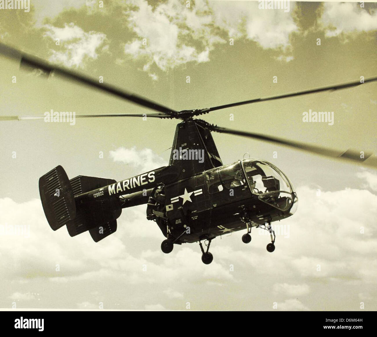 The Marine HOK-1, a helicopter from the 1950s, was used primarily by ...