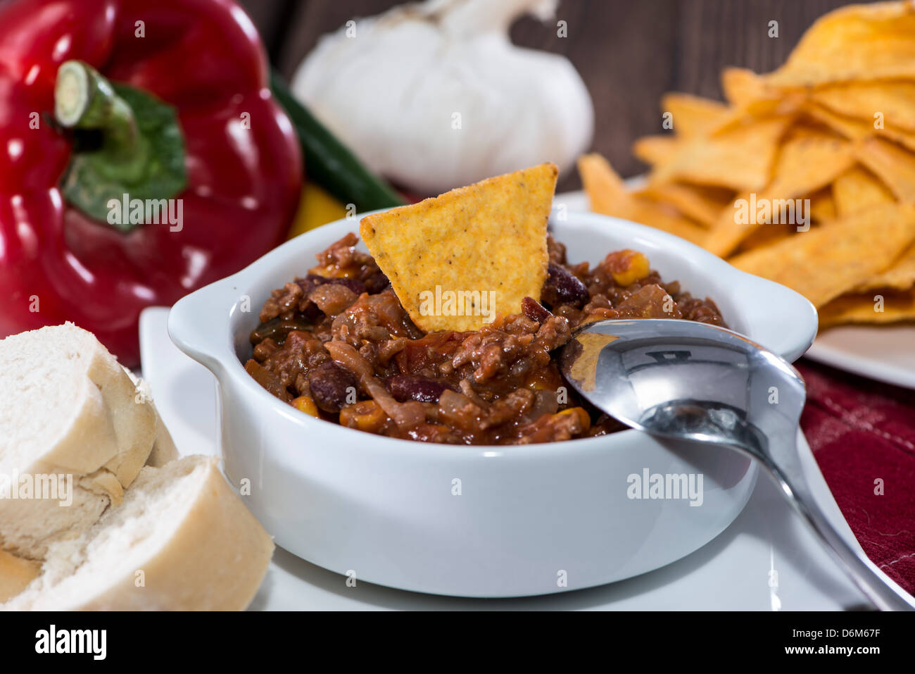 Homemade Chili con Carne in a bowl Stock Photo - Alamy