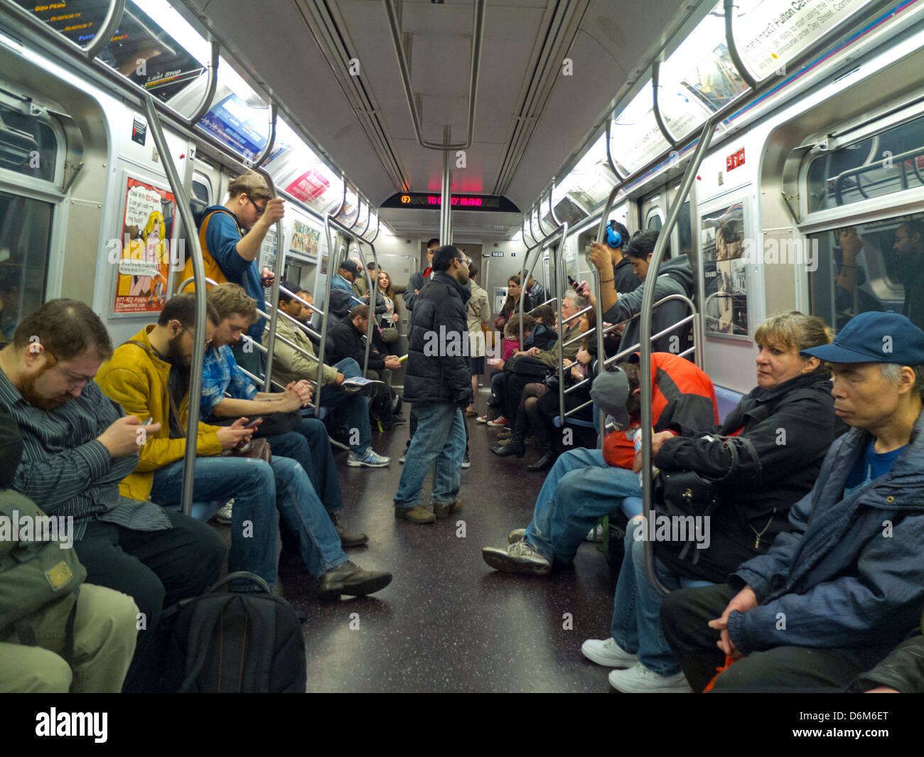 subway train car Stock Photo - Alamy