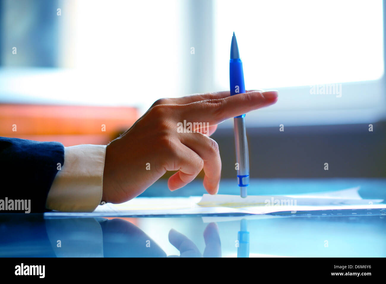 pen work hand work background Stock Photo - Alamy