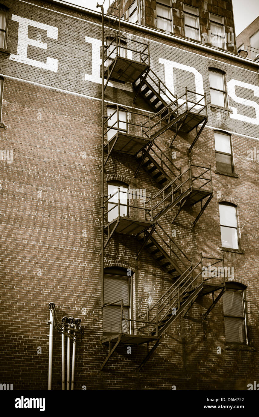 Antique fire escape hi-res stock photography and images - Alamy