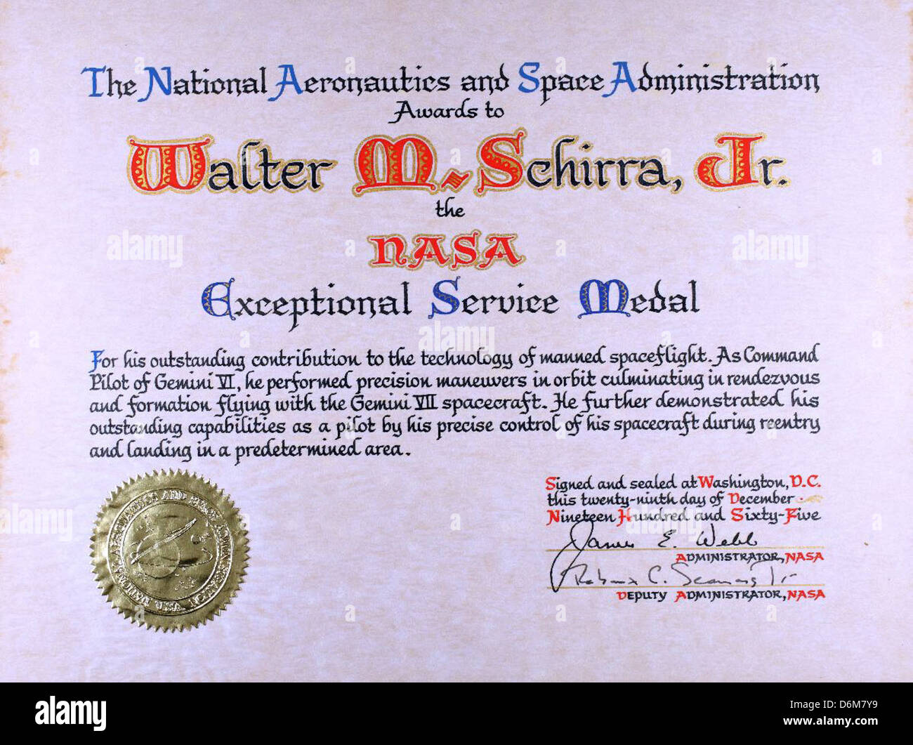 The Wally Schirra Collection includes photographs and artifacts from ...