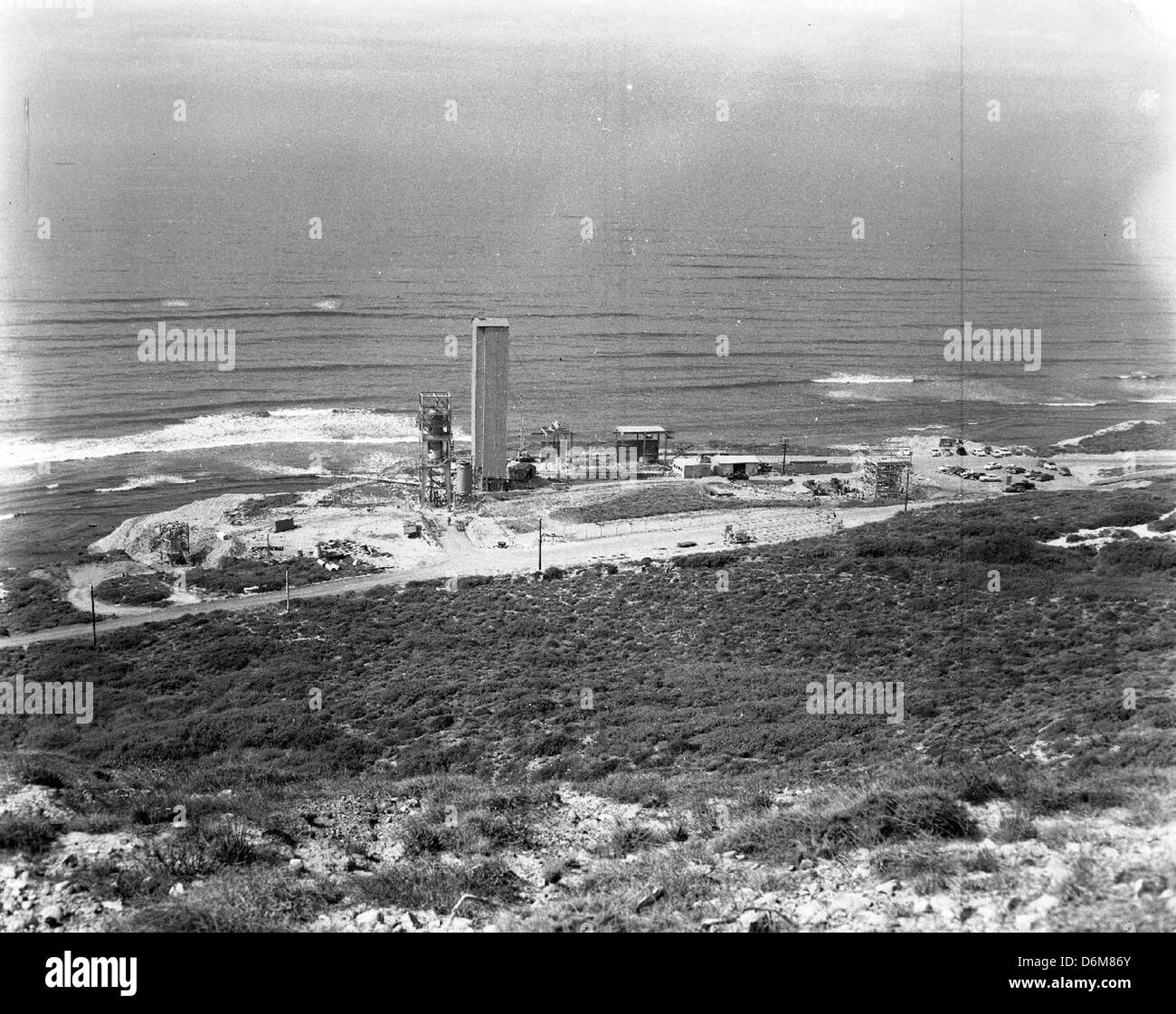 A view of the Point Loma Test Site from the surrounding hills, showing ...