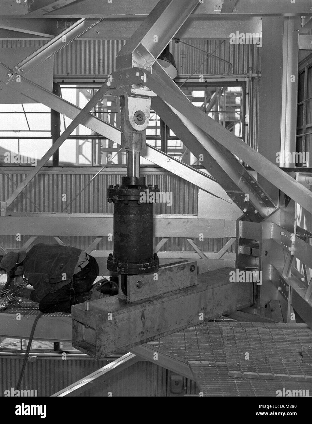 The M-7 stand static test at the Point Loma test site demonstrates ...