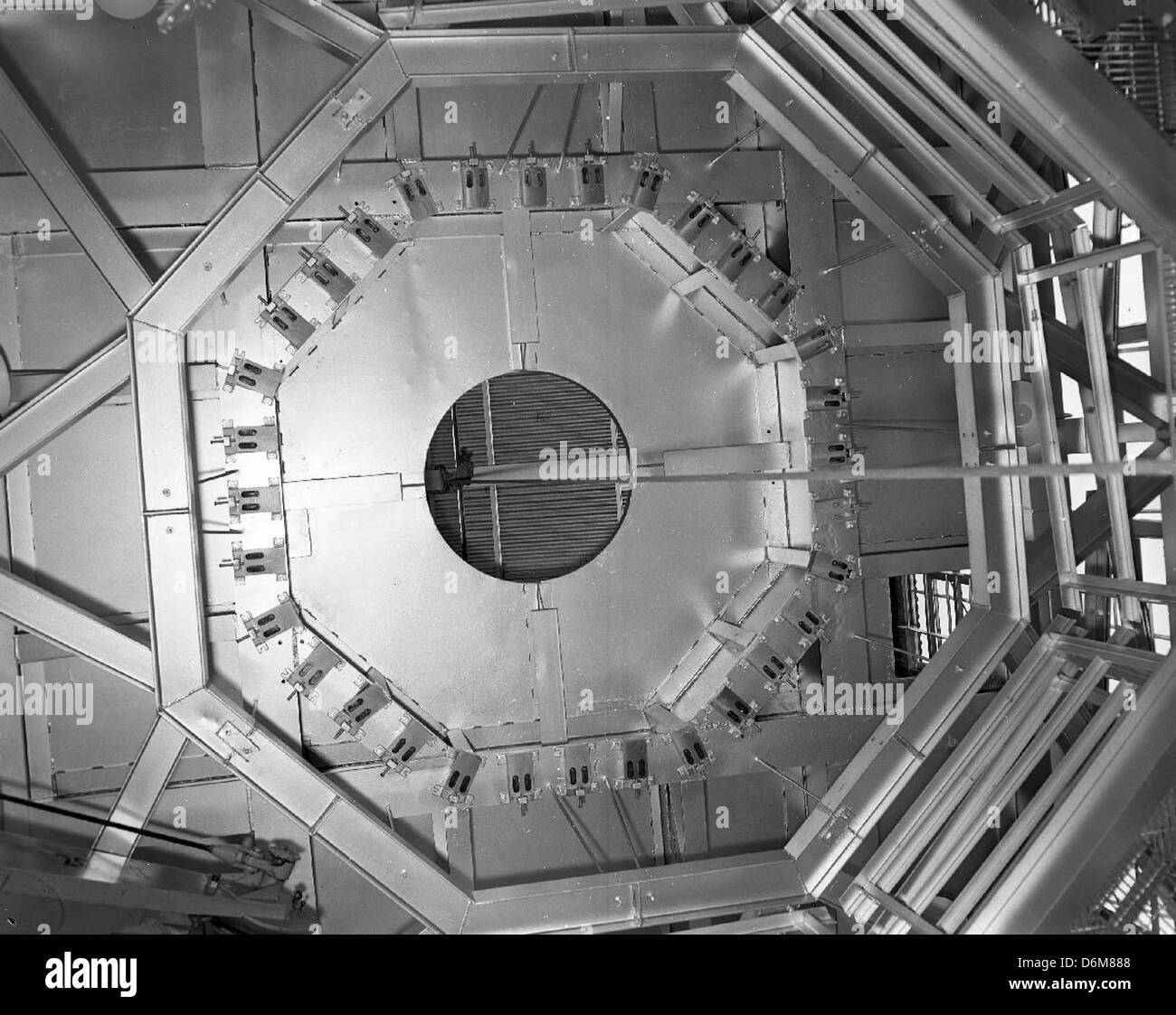 This image depicts the M-7 Test Stand at Point Loma, used for static ...