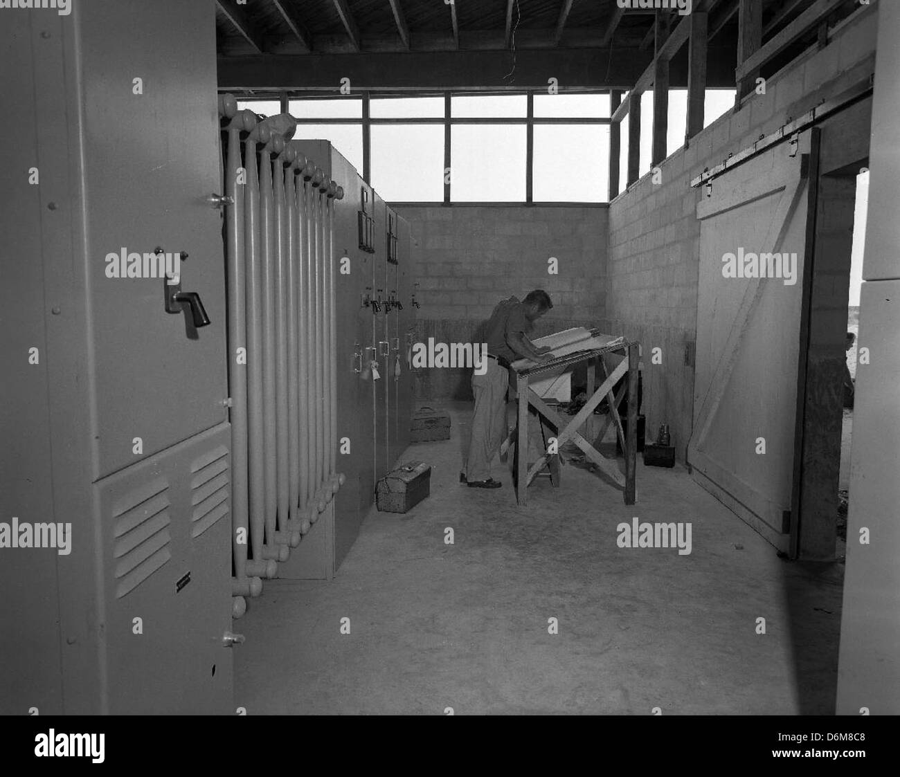 A detailed image of the AMR Pad 14 electrical panel, showcasing key ...