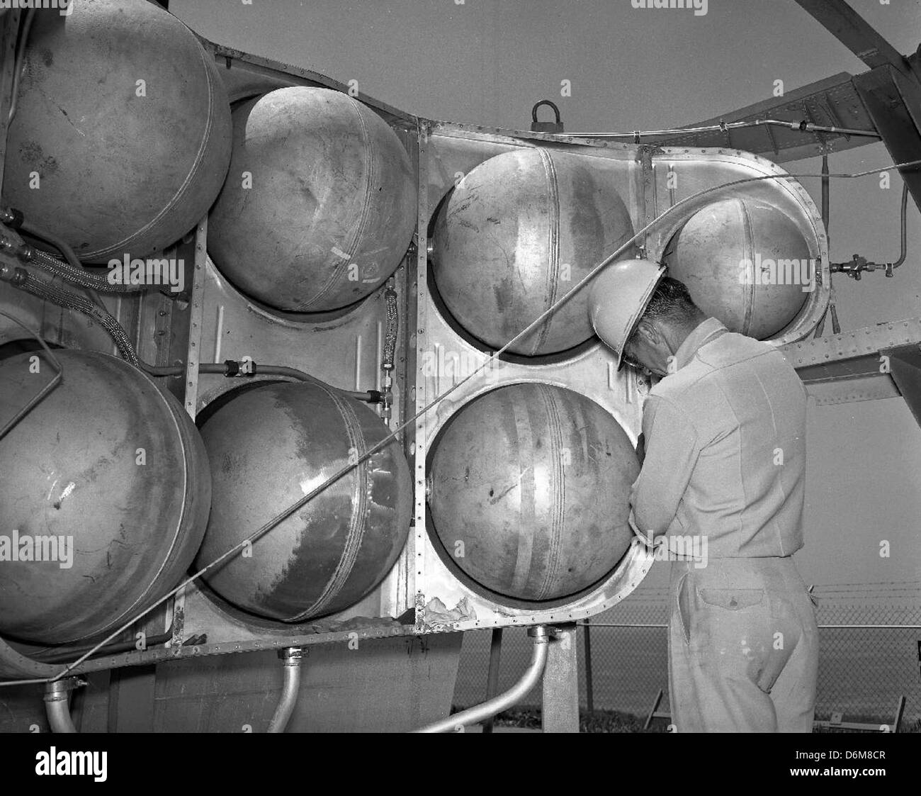 This image depicts the Model 7 at the Point Loma test site, an ...