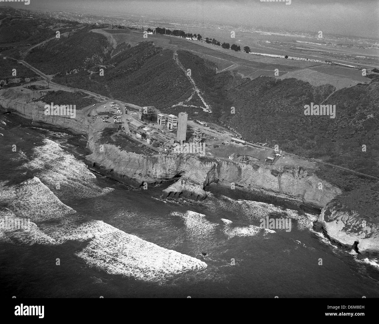 An aerial view of the construction progress at Point Loma, showing the ...