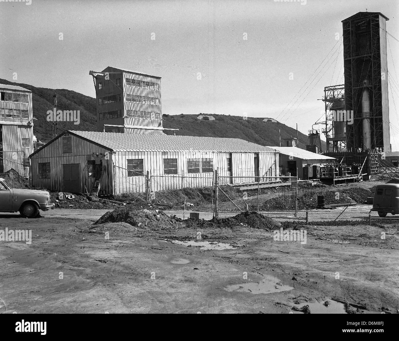 The Drop Test Tower at the Point Loma Facility was used to test various ...