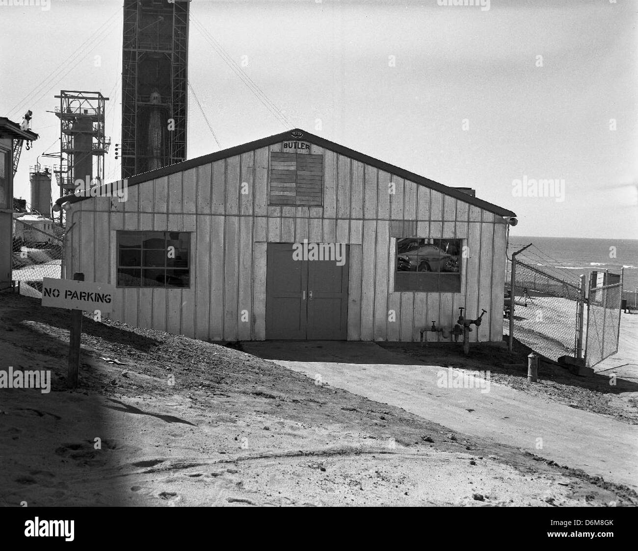 The North Elevation of the Drop Test Tower at Point Loma Test Site was ...