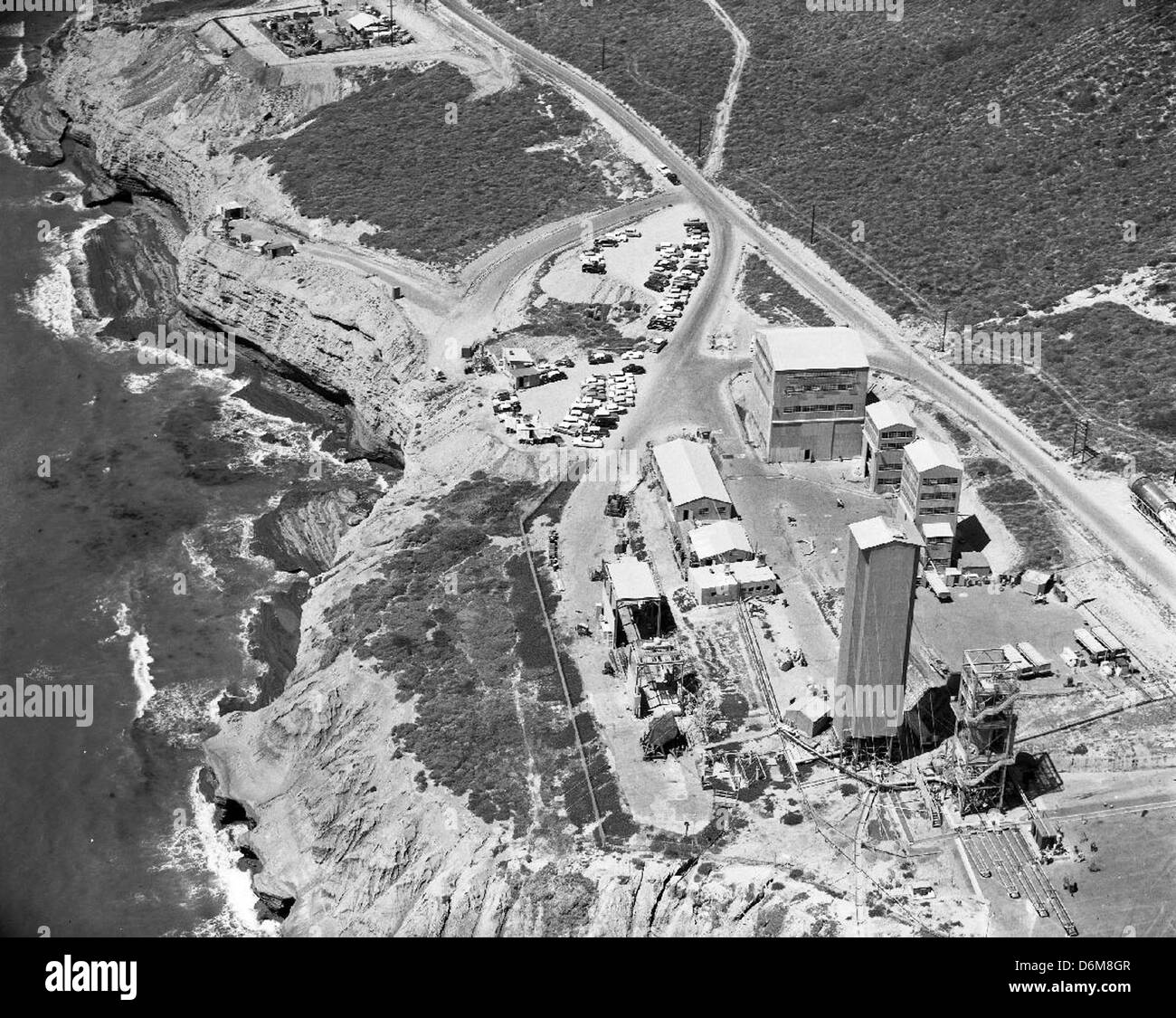 This aerial view captures the Point Loma test site, an important ...