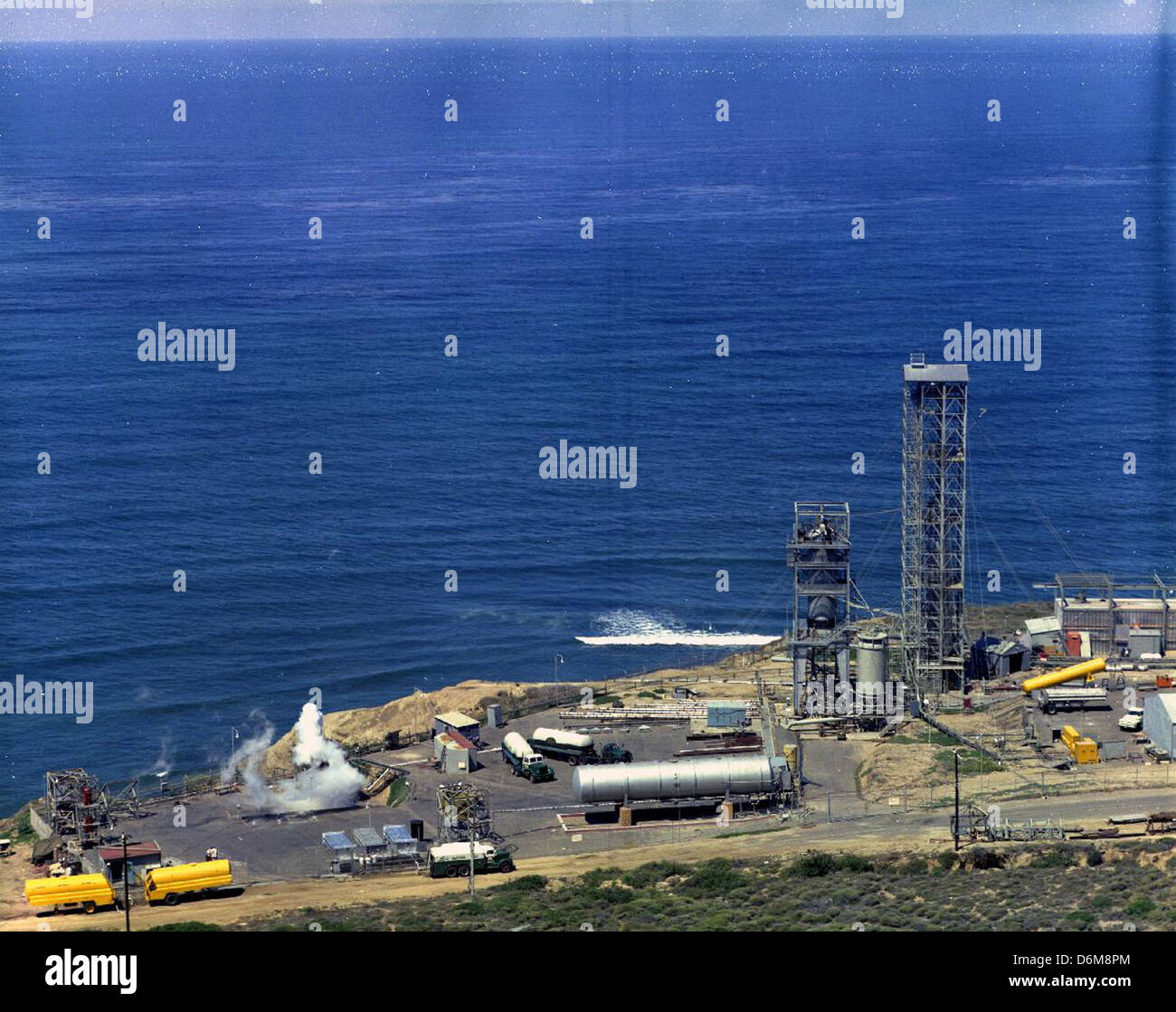 A high view of the Point Loma Test Facility, showing a broad ...