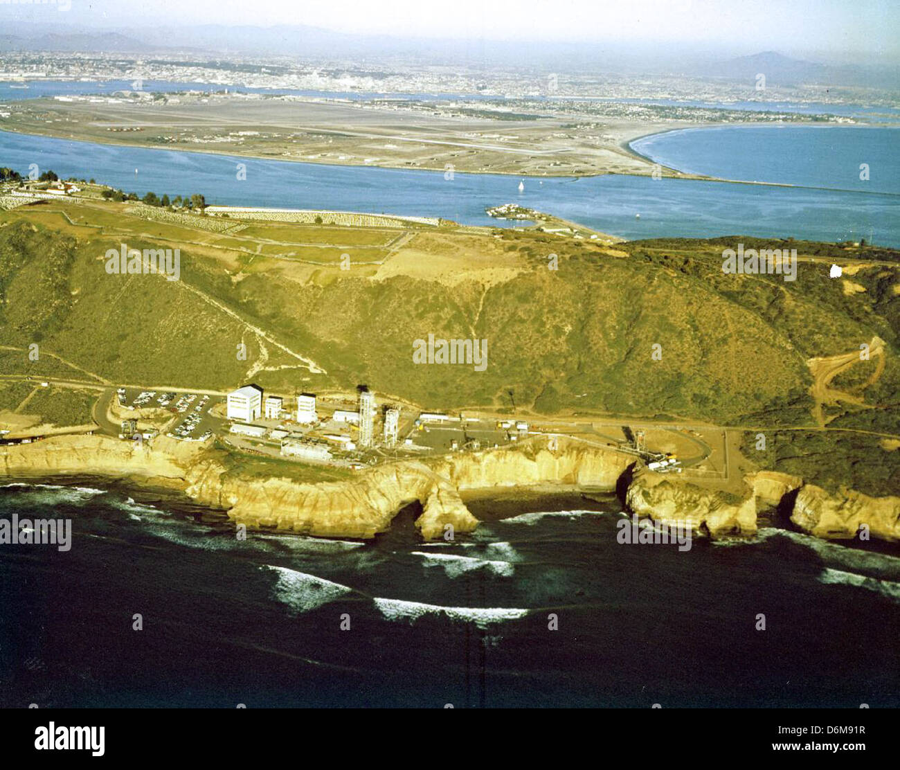 Aerial view of the Point Loma test site, an important location for ...