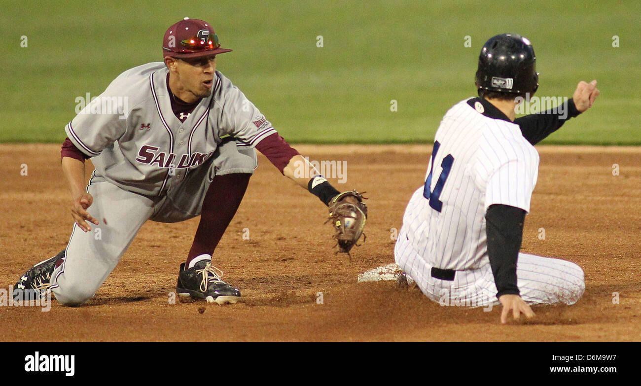 Omaha, Nebraska, USA. 19th April, 2013. Alex Staehely #11 of Creighton ...