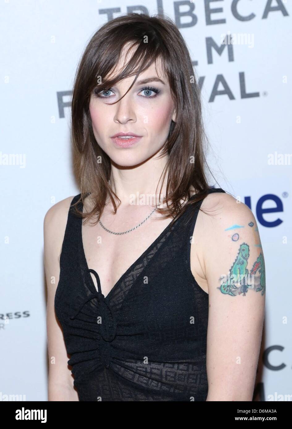 New York, USA. 19th April, 2013. Hallie Newton at arrivals for AT ANY ...